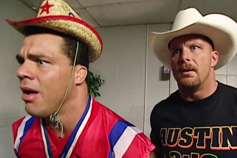 Kurt Angle reveals his famous cowboy hat segment in WWE was unscripted Kurt Angle reveals his famous cowboy hat segment in WWE was unscripted