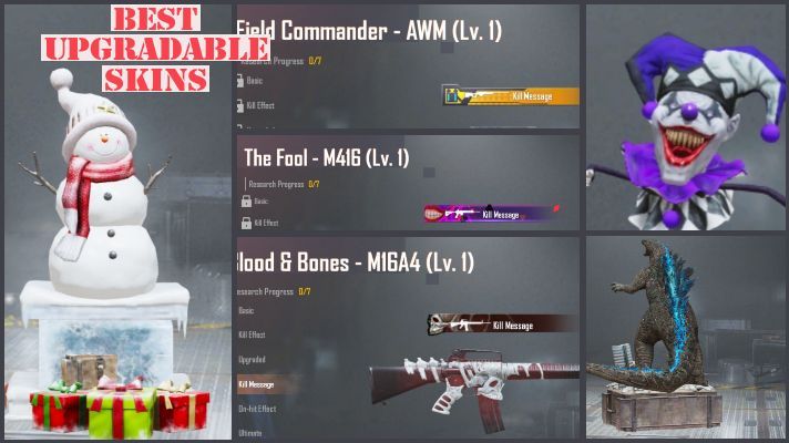 Top 5 upgradeable gun skins in PUBG Mobile