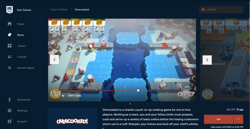Overcooked free on the Epic Games store: How to download