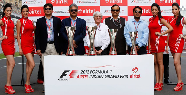 Formula One Indian Grand Prix trophy unveiled