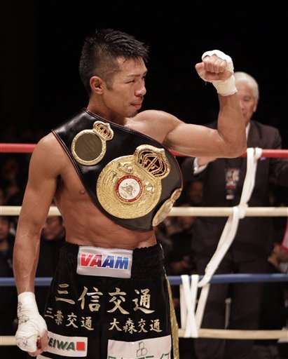 Japanese boxer wins WBA super featherweight title
