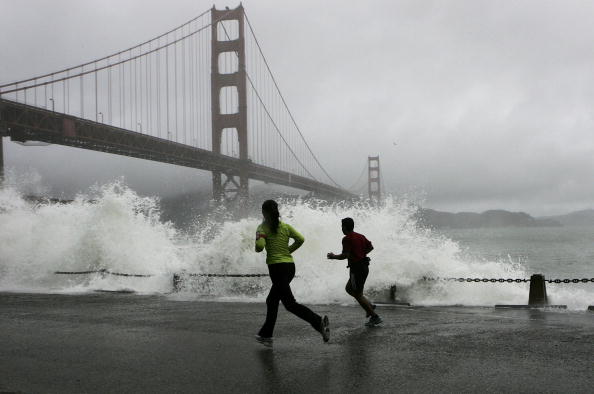 Workout in the rain!