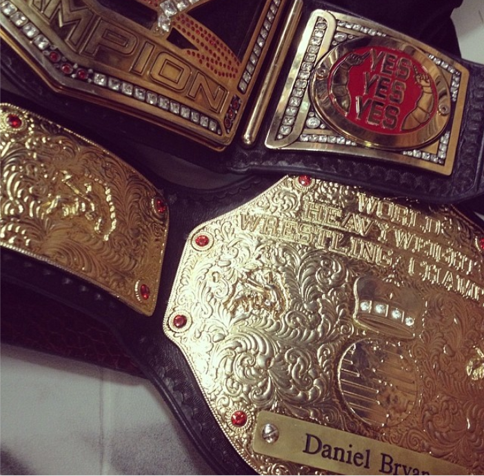 Daniel Bryan gets personalised title belts from the WWE