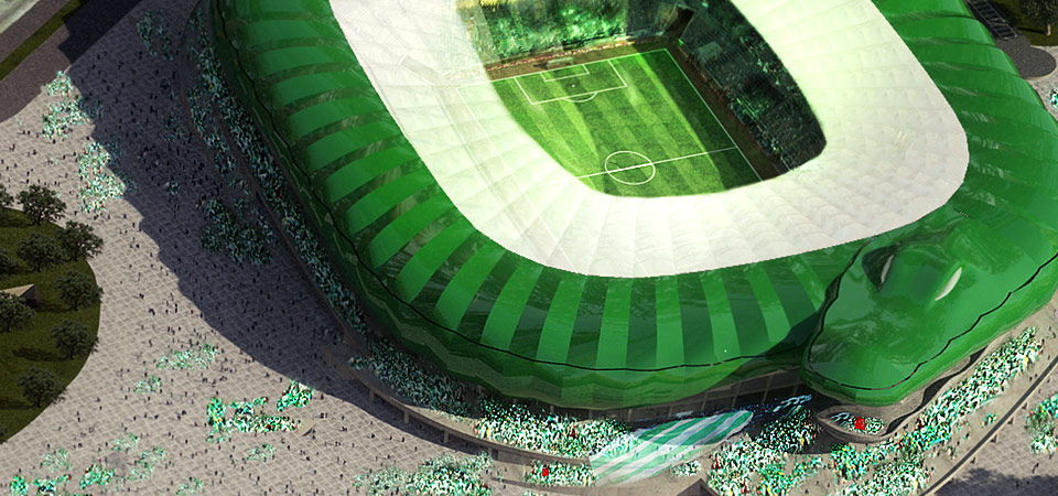 A brand-new 45,000 seater 'Crocodile Stadium' for Bursaspor