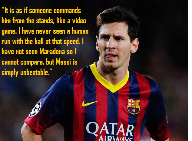 Top 10 quotes on Lionel Messi