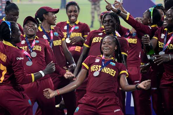 West Indian women's team arrives back home to massive reception